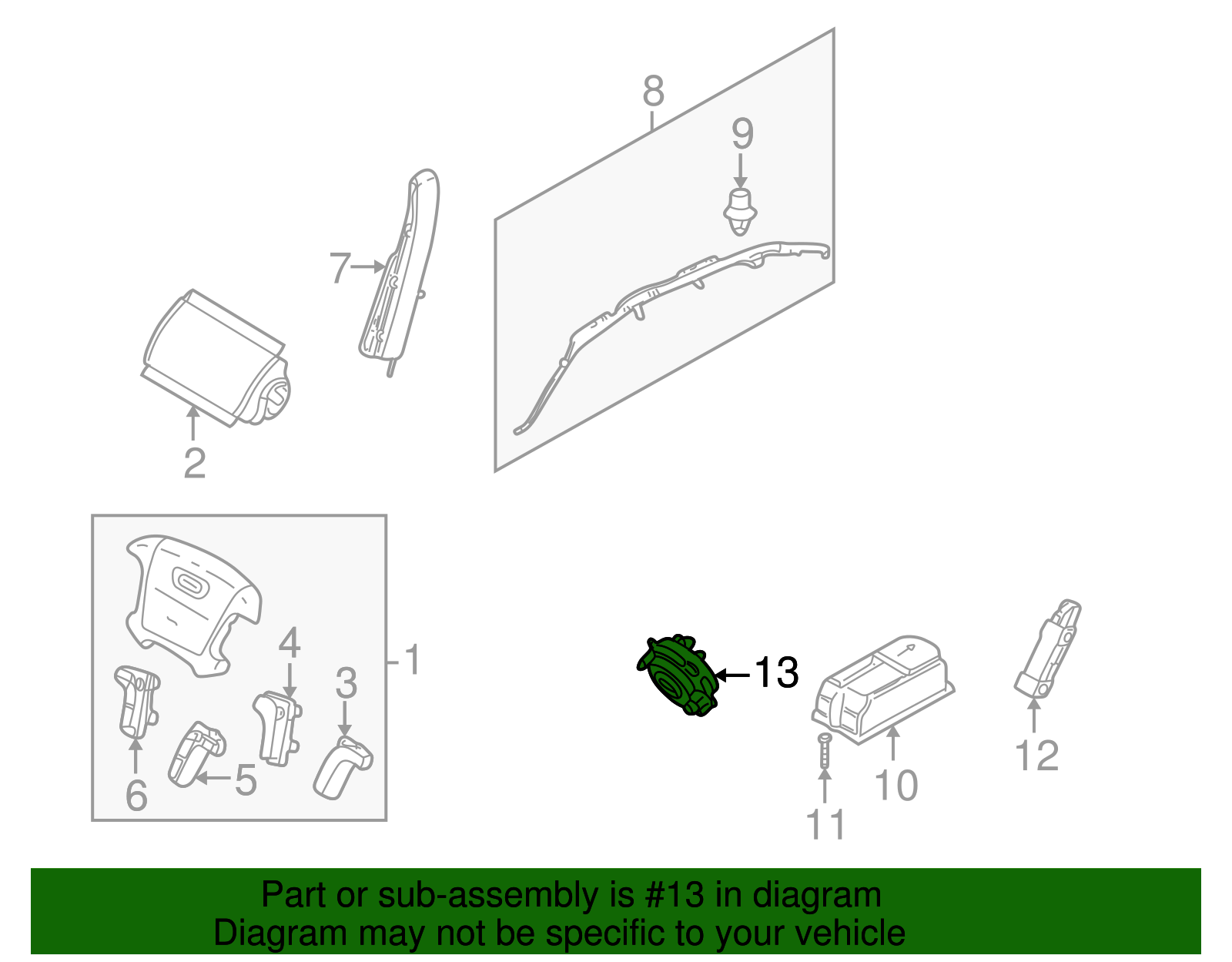 31313083 - Clock Spring - 2005-2014 Volvo | Volvo OEM Parts Direct
