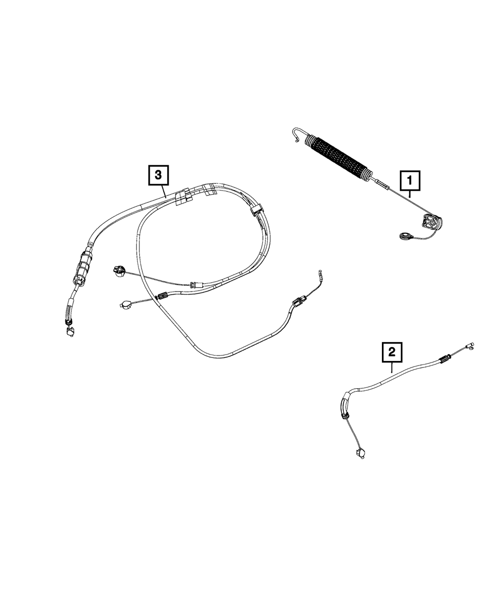 2011-2020 Mopar Seat Riser Cable Kit, Right 68143770AB | Mopar eStore