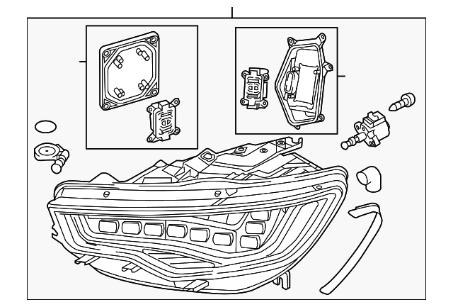Genuine Audi 4G0-941-773-E | Headlamp Assembly | FREE Shipping on Most ...