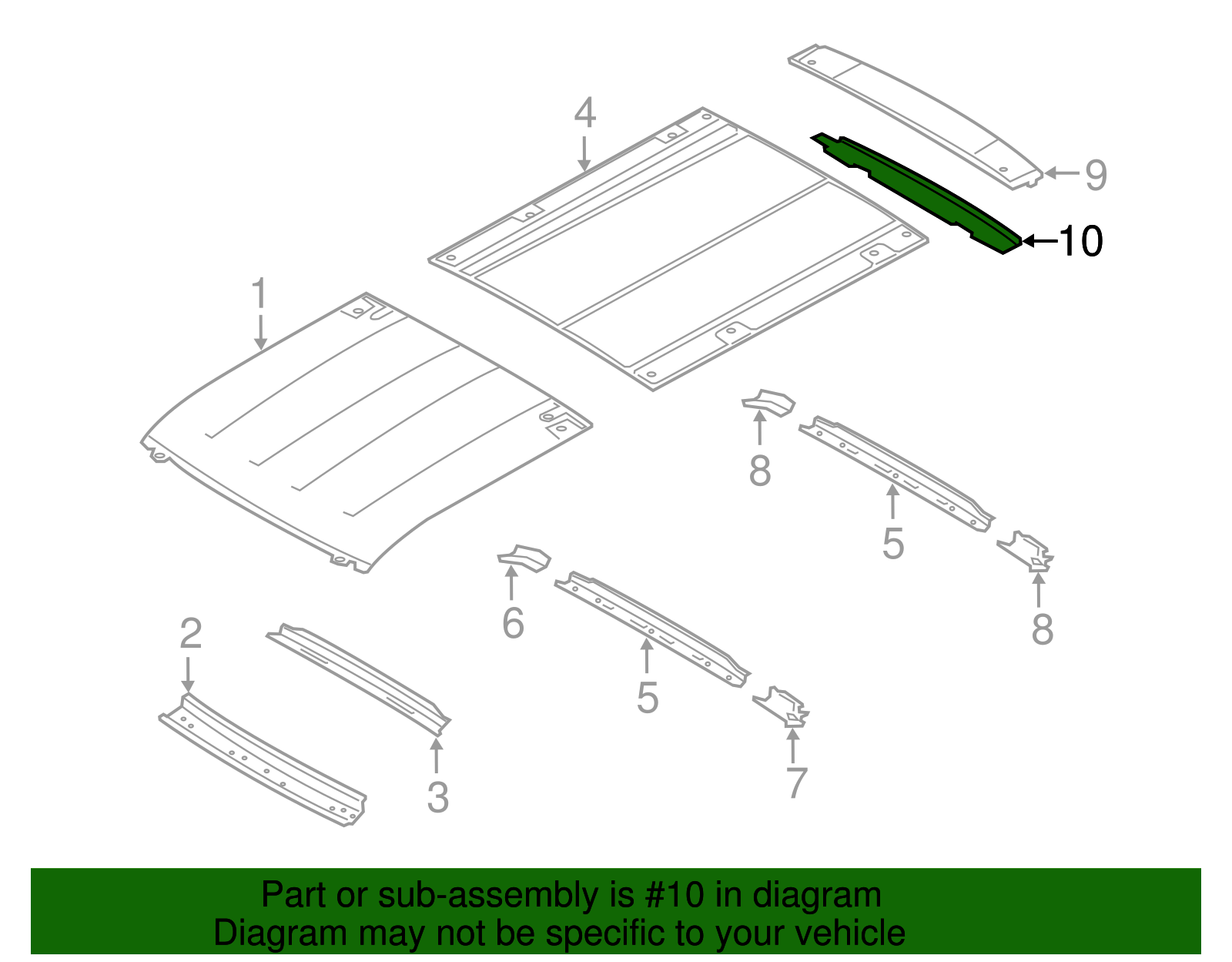 EK4Z-6141302-C - Rear Header 2015-2025 Ford | Big 3 Auto Parts