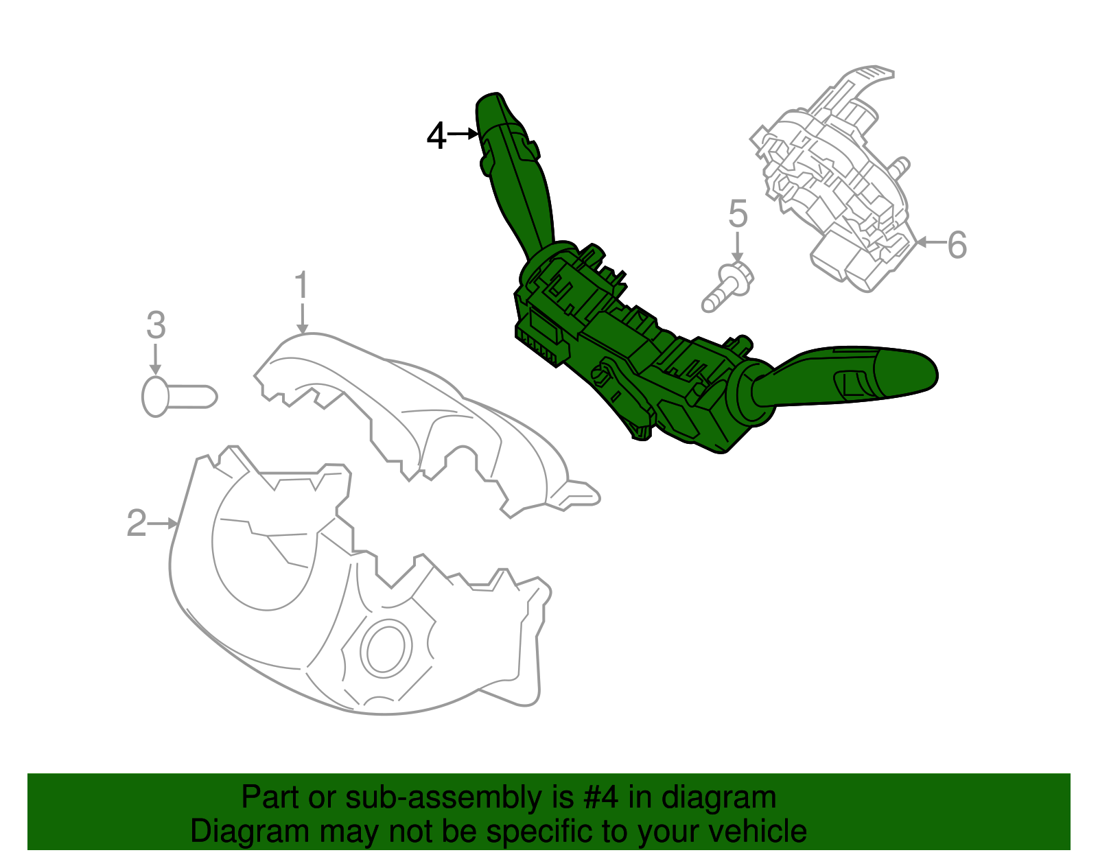 2017-2019 Hyundai Multi-Function Switch 93401-F2500 | OEM Parts Online