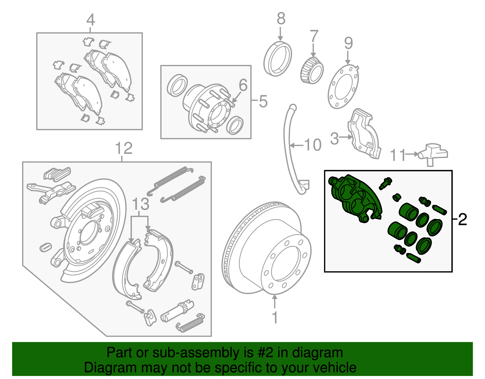 2009-2018 Mopar Caliper 68049155AB | Mopar Parts Canada