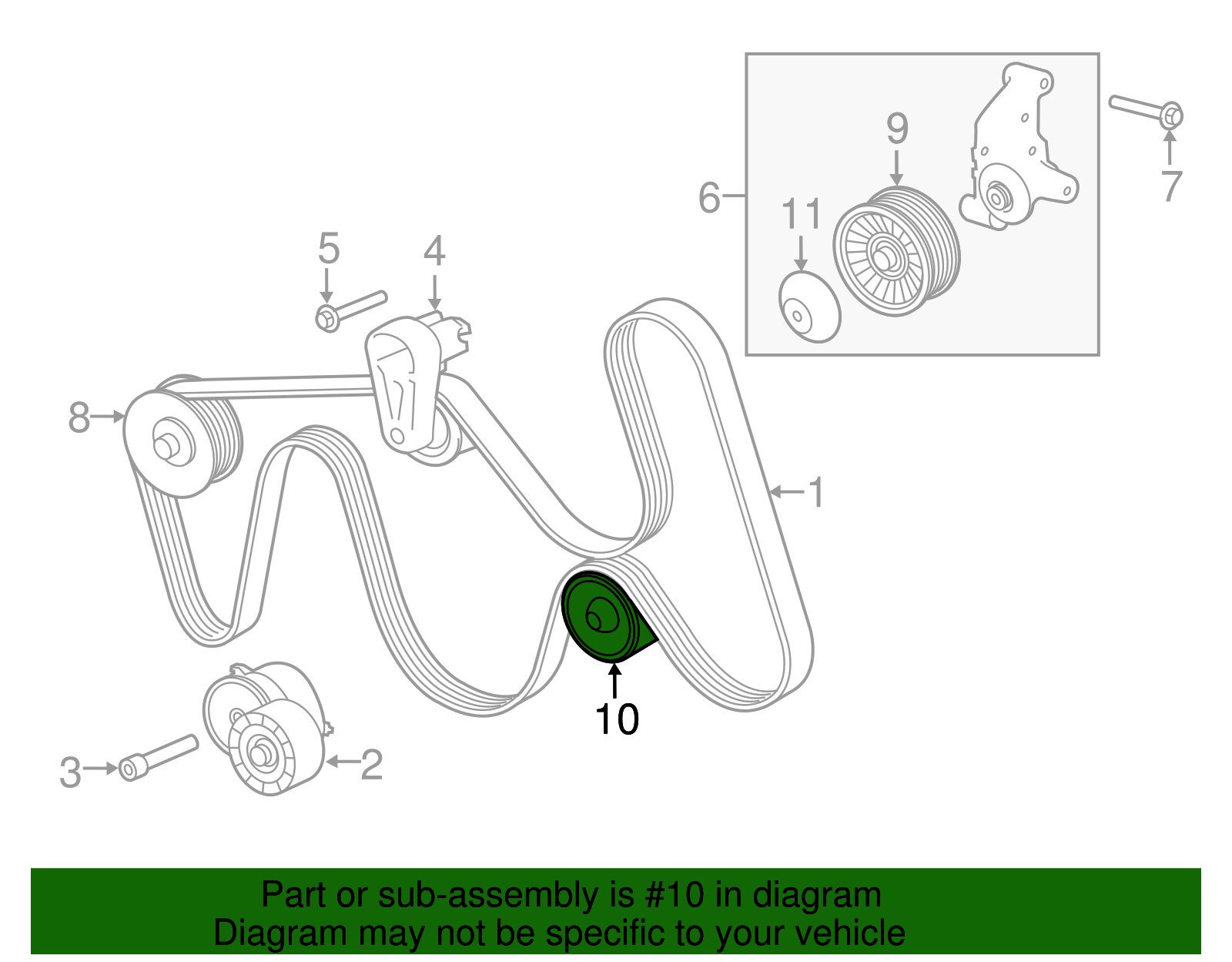 Genuine OEM Pulley Part# C2D51409 Fits 2013-2019 Jaguar: Up To 35% Off ...