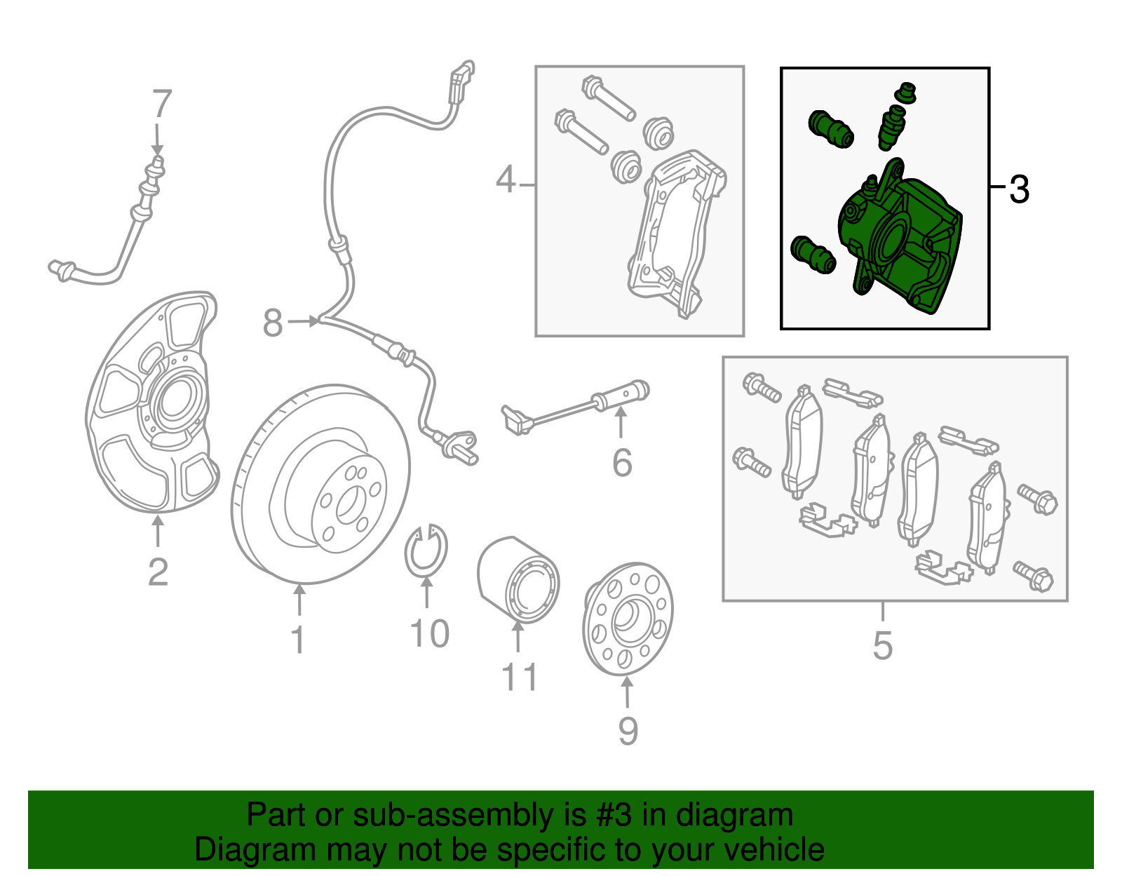 204-421-37-81 - Caliper 2010-2017 Mercedes-Benz | Mercedes-Benz Premier ...