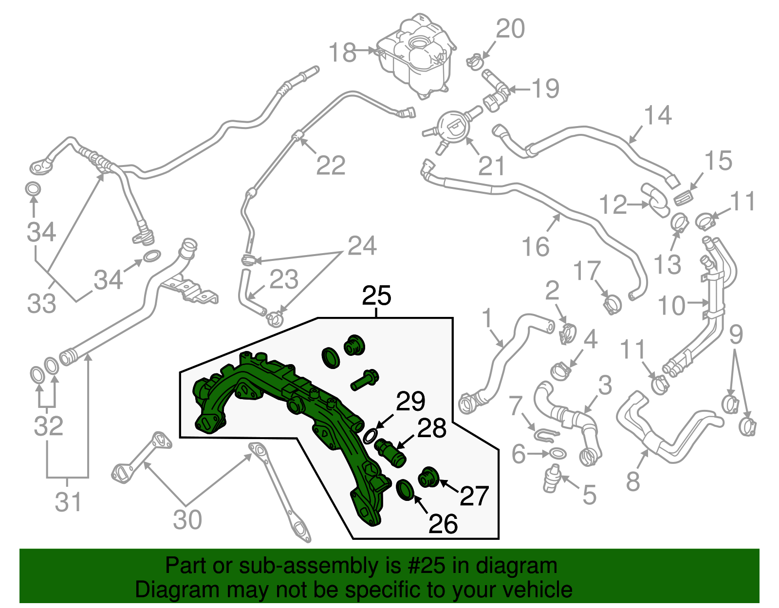 2014-2018 Porsche Water Manifold 948-106-061-76 | Gaudin Porsche Parts