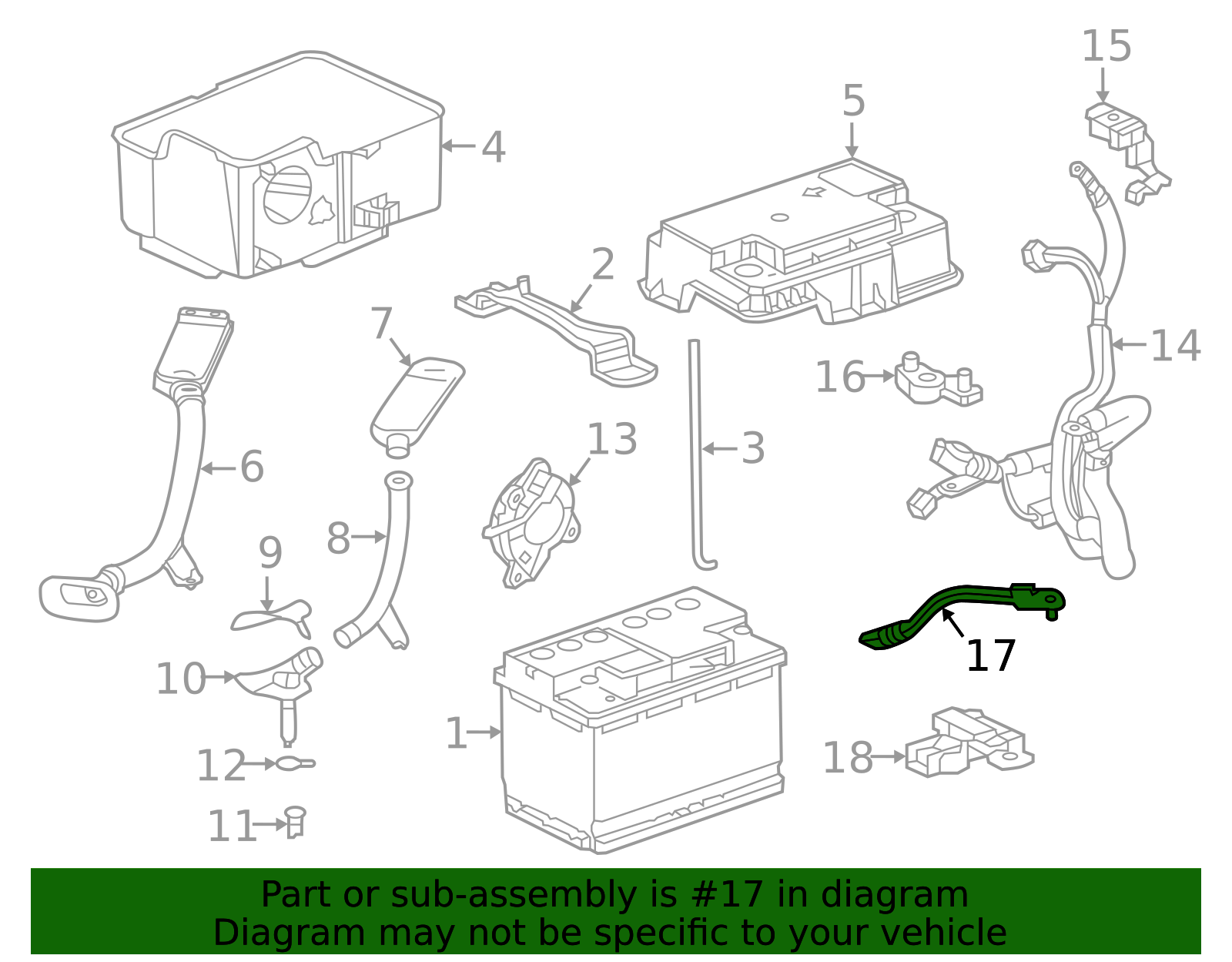 32600-TZ5-A01 - 2016-2020 Acura MDX - Cable, Battery Ground | All ...