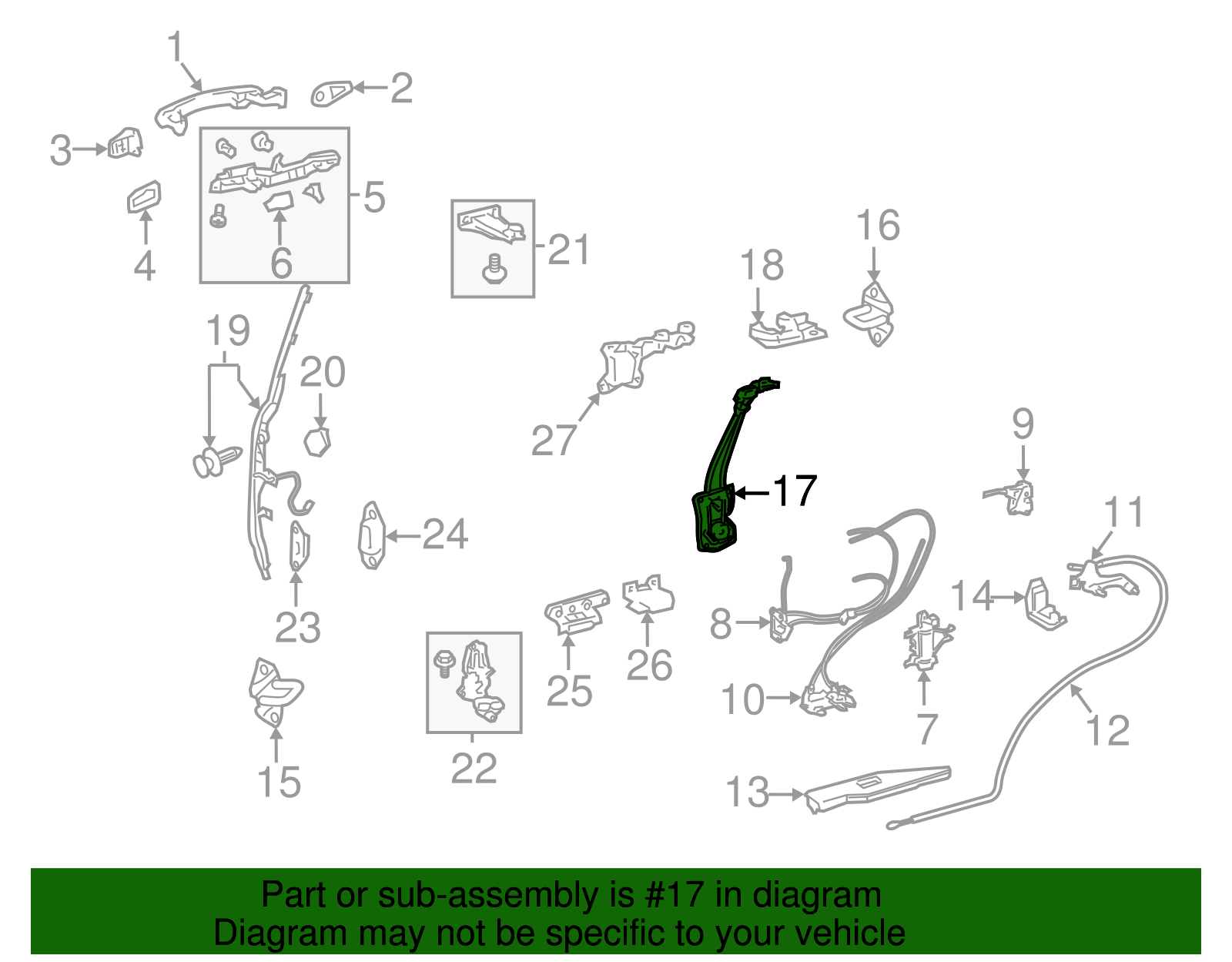 2004-2010 Toyota Sienna Genuine Toyota 2005-2010 Right Power Sliding ...