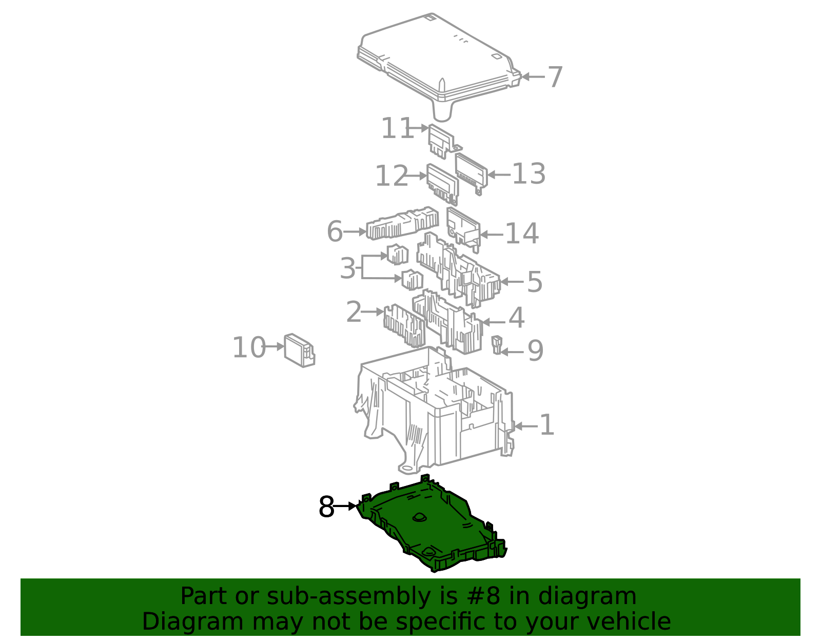 82663-60260 - High-Quality Fuse and Relay Center Cover for AutoNation Parts