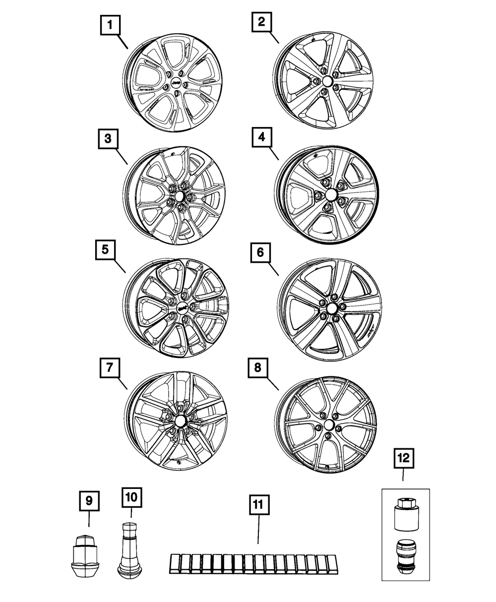 1WQ09CDMAB - Wheel, Alloy 2014-2016 Jeep Grand Cherokee | The Official ...