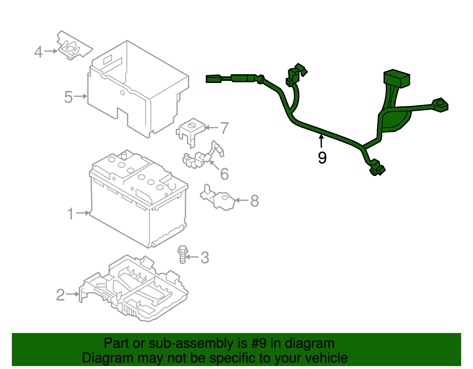 Hyundai - 91850-G3241 - Battery Cable - 2019-2020 Hyundai Elantra GT ...