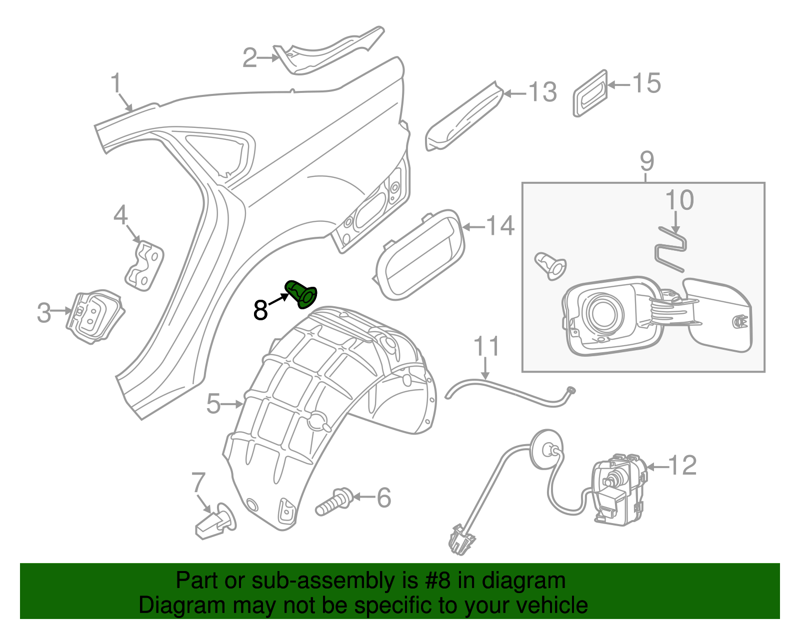 2005-2025 Volkswagen Wheelhouse Liner Retainer Nut N-106-213-01 | OEM ...