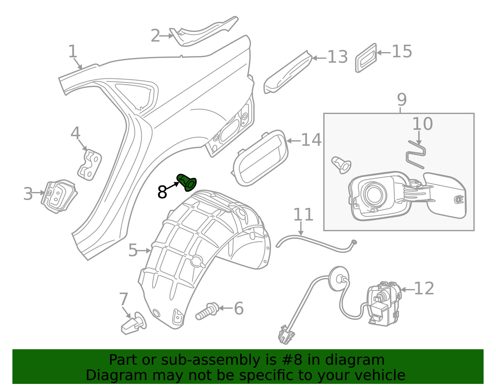Wheelhouse Liner Retainer Nut N-106-213-01 | OEM Parts Online