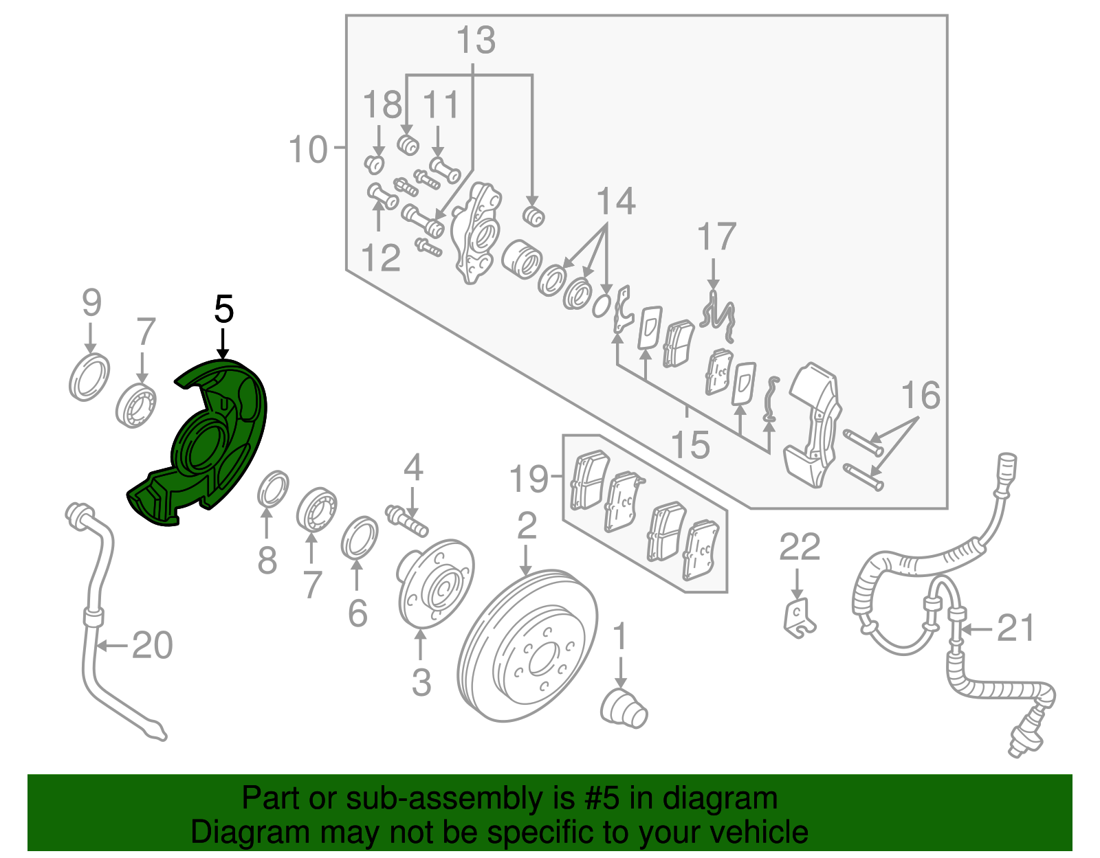MDX50-33271 - Splash Shield 2001-2002 Kia Rio | Kia.Parts Store