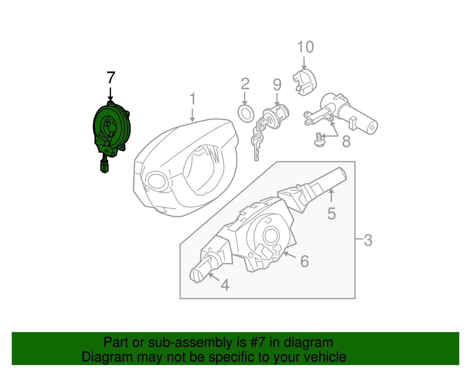 47945-AS500 - Angle Sensor 2003-2016 Nissan | Nissan Parts ...