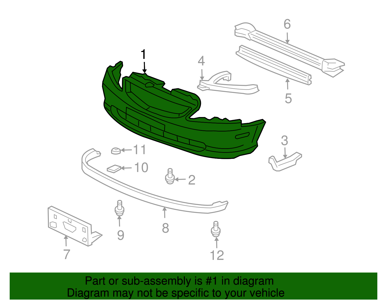 OEM 2004-2005 Honda Civic Bumper Cover 04711-S5A-A91ZZ | Honda ...