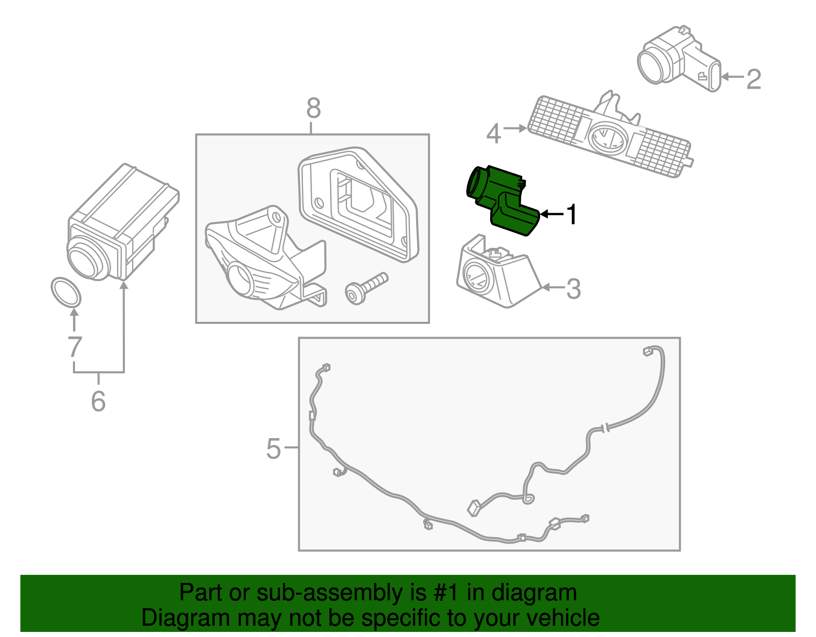 2009-2018 Volvo Park Sensor 31445164 | TascaParts.com