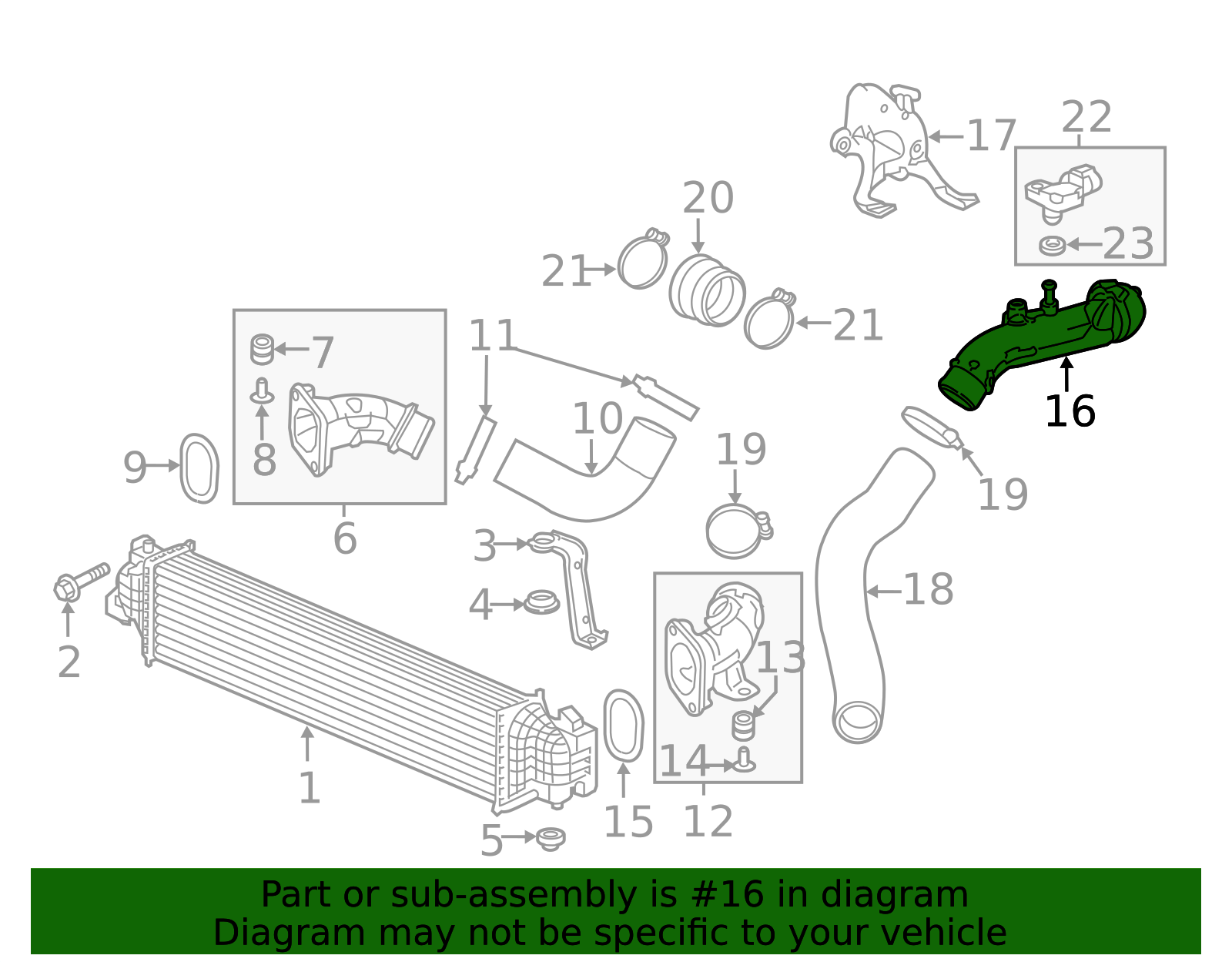 17294-5BF-A00 - 2017-2021 Honda Civic - Pipe Assembly Drive By Wire ...