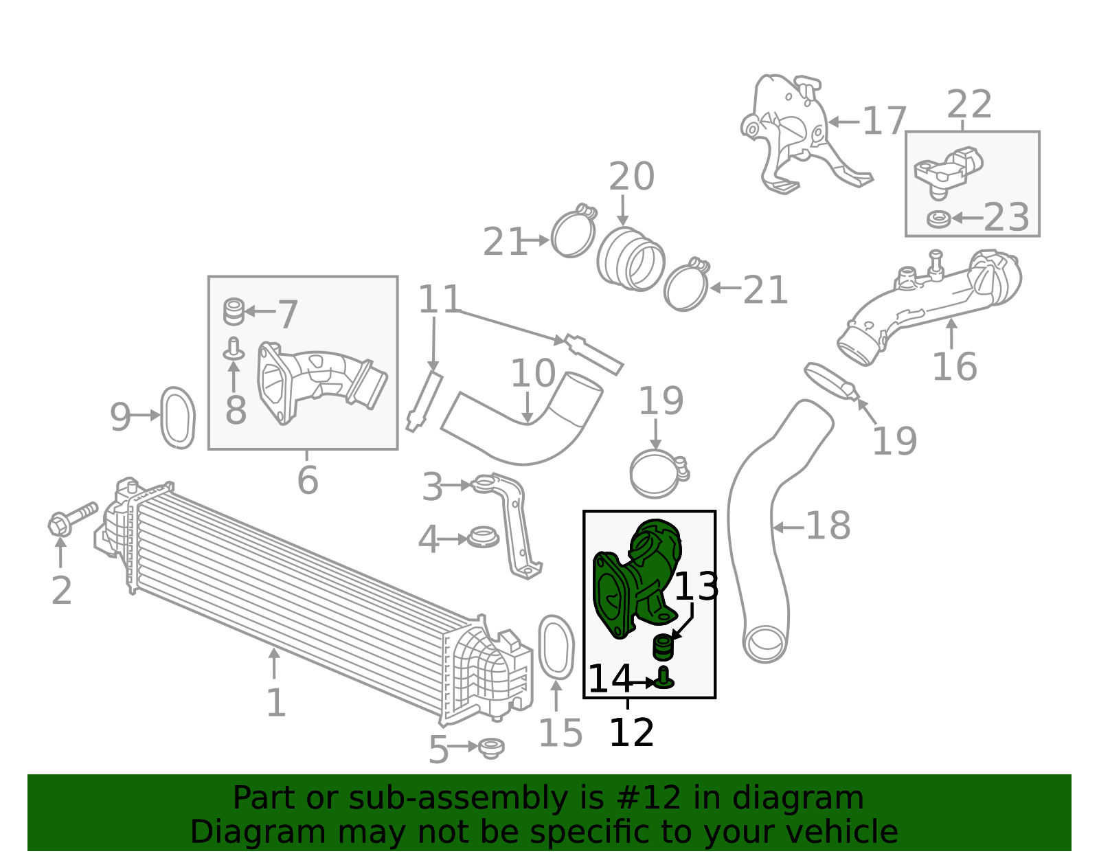17291-5BF-A00 - Pipe Assembly Inter-Cooler Outlet - 2017-2020 Honda ...