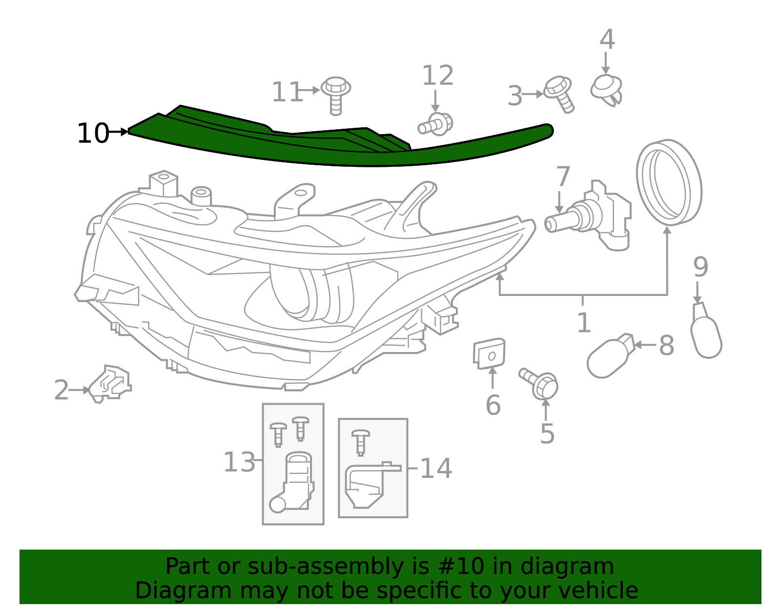 53181-12060 - Cover, Headlamp, Right - 2016-2018 Toyota | OEM Genuine ...