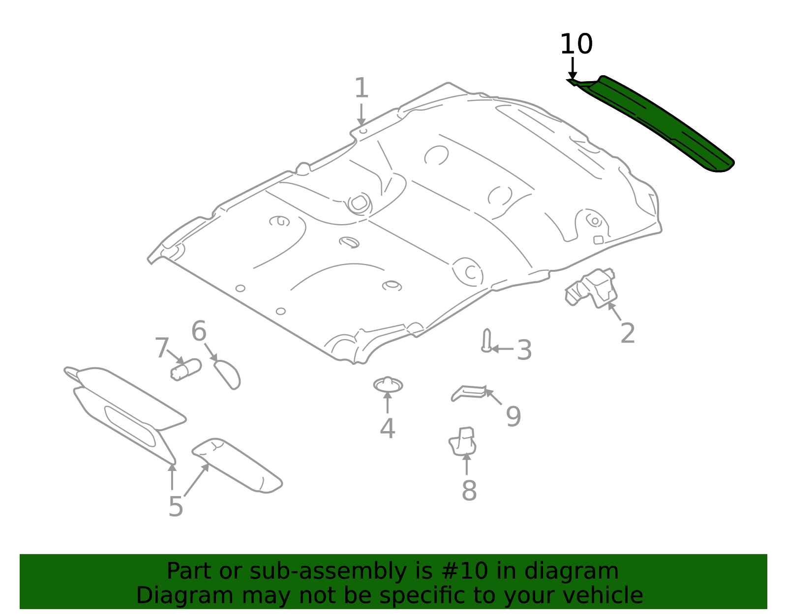 FL1Z-7841308-AA - High-Quality Rear Molding for AutoNation Parts