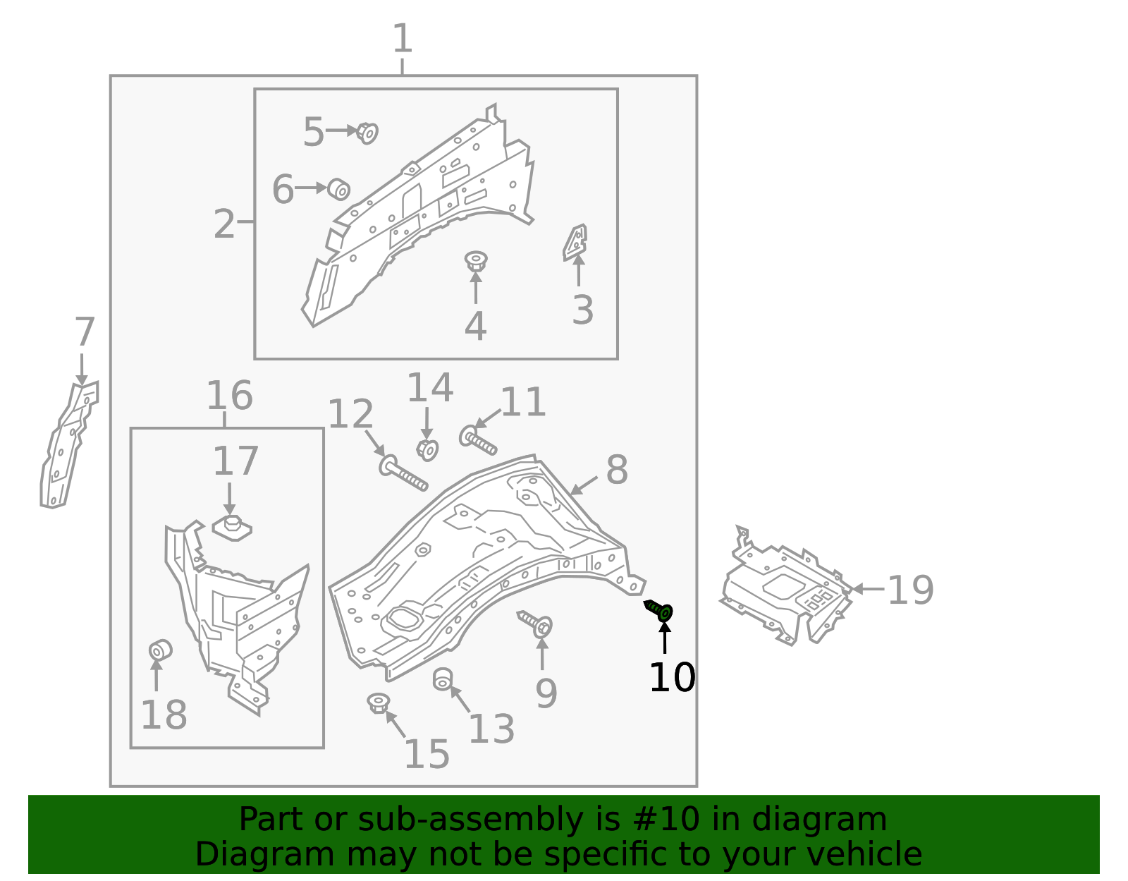 2019-2023 Ford Ranger | Apron Assembly Bolt | W703335-S300 | Walls ...