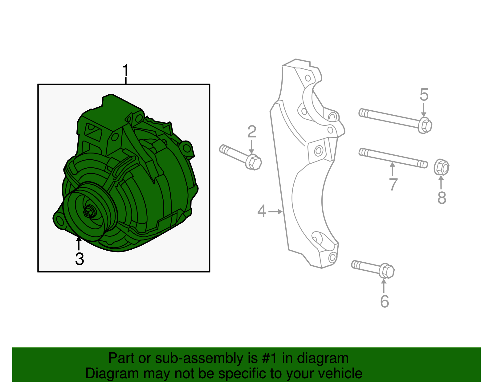 Genuine Alternator for 2011 Saab 9-5 | Part# 13502591 | Over 30% Off ...