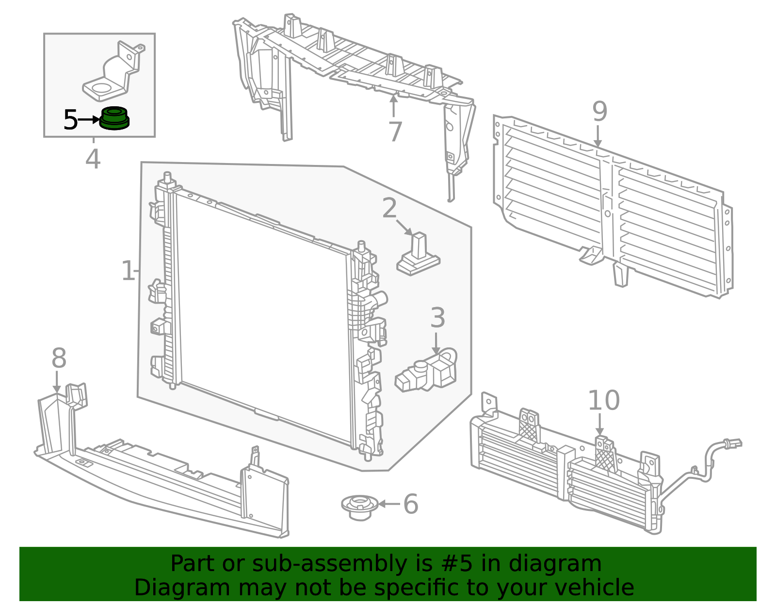 Upper Bracket Upper Insulator 13534377 GM | GMPartsDirect.com