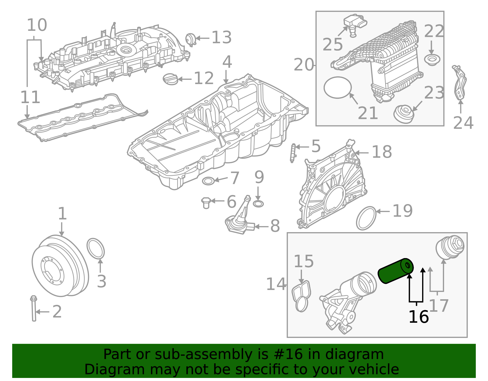 11428092620 - 2020-2025 BMW Engine Oil Filter Element (11-42-8-092-620 ...