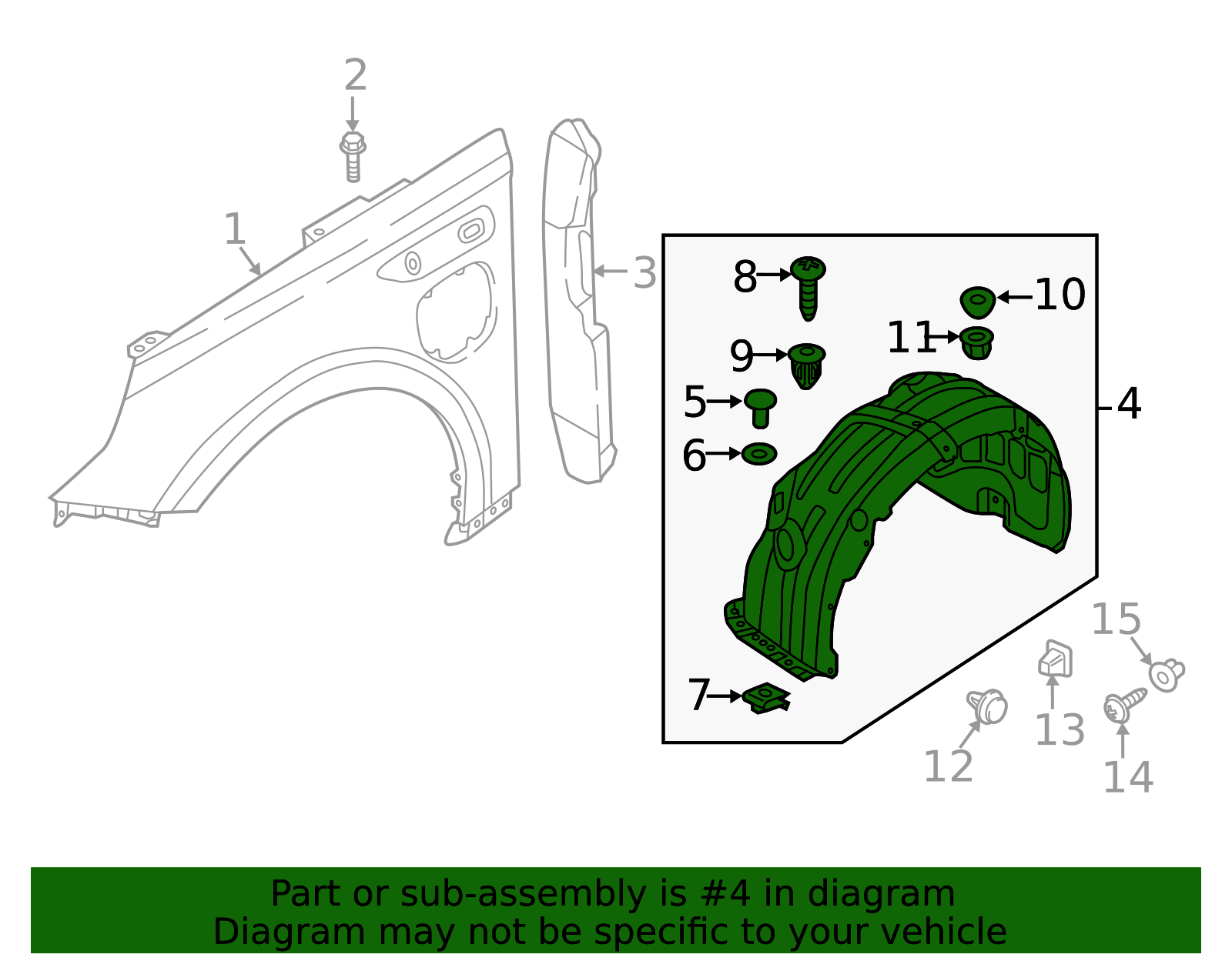 86811-A8500 - Fender Liner 2019-2020 Kia Optima | Kia.Parts Store