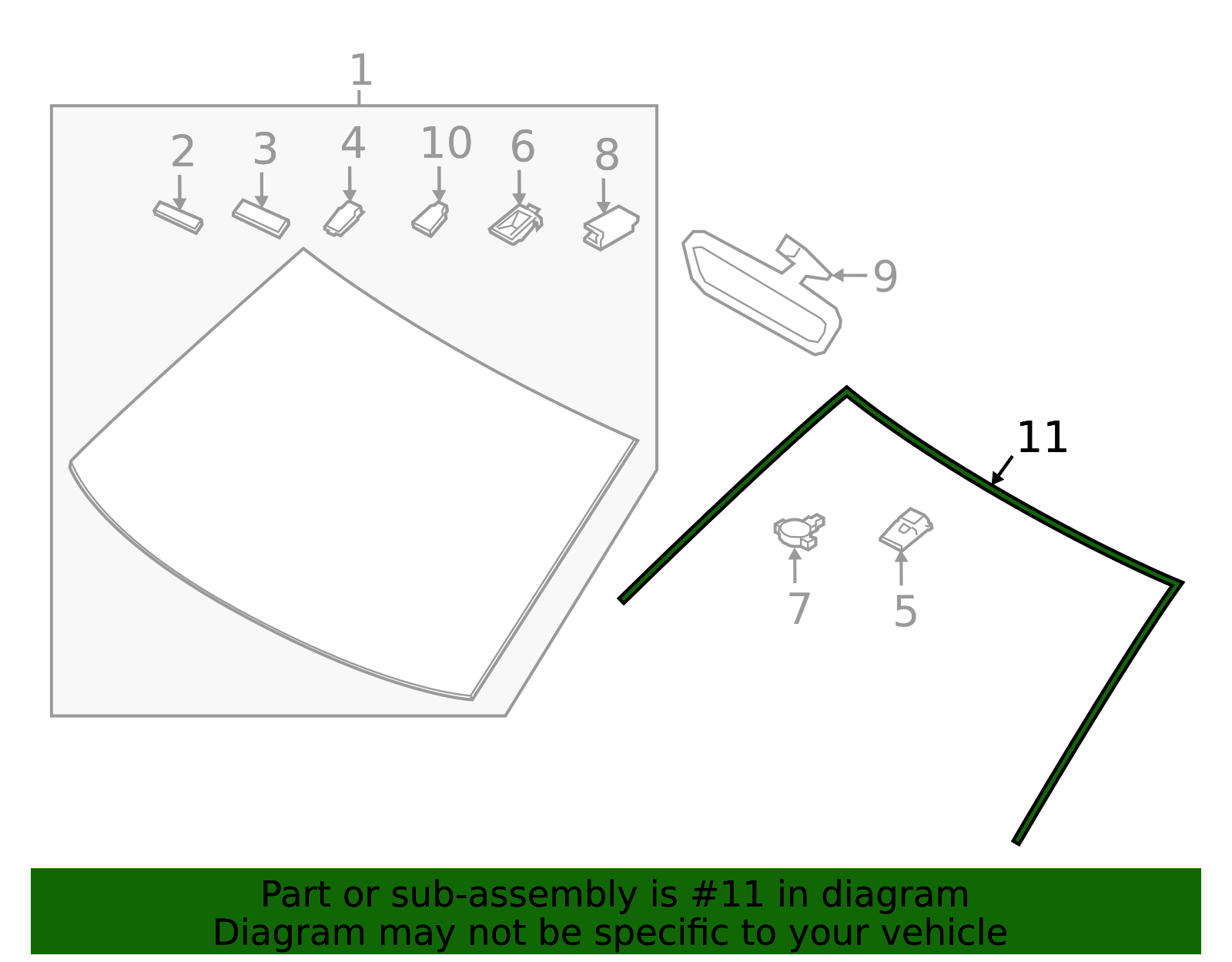 Hyundai - 86130-J9000 - Reveal Molding - 2018-2023 Hyundai | OEM ...