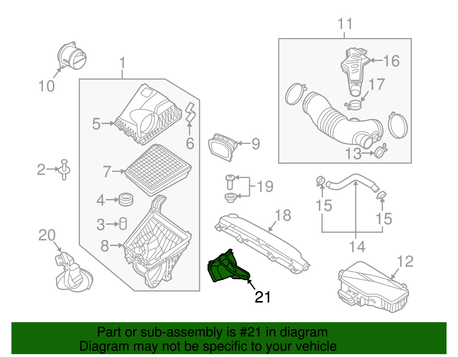 Air Intake Hose - Seamless OEM Engine Airflow 28211-3M100 | AutoNation ...