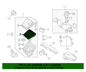 2009-2016 Hyundai Air Filter 28113-3M100 | OEM Parts Online