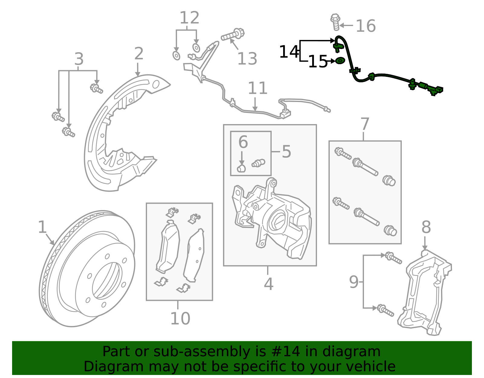 Ford ABS Wheel Speed Sensor - Precise Brake Control - Part #BRAB-519 ...