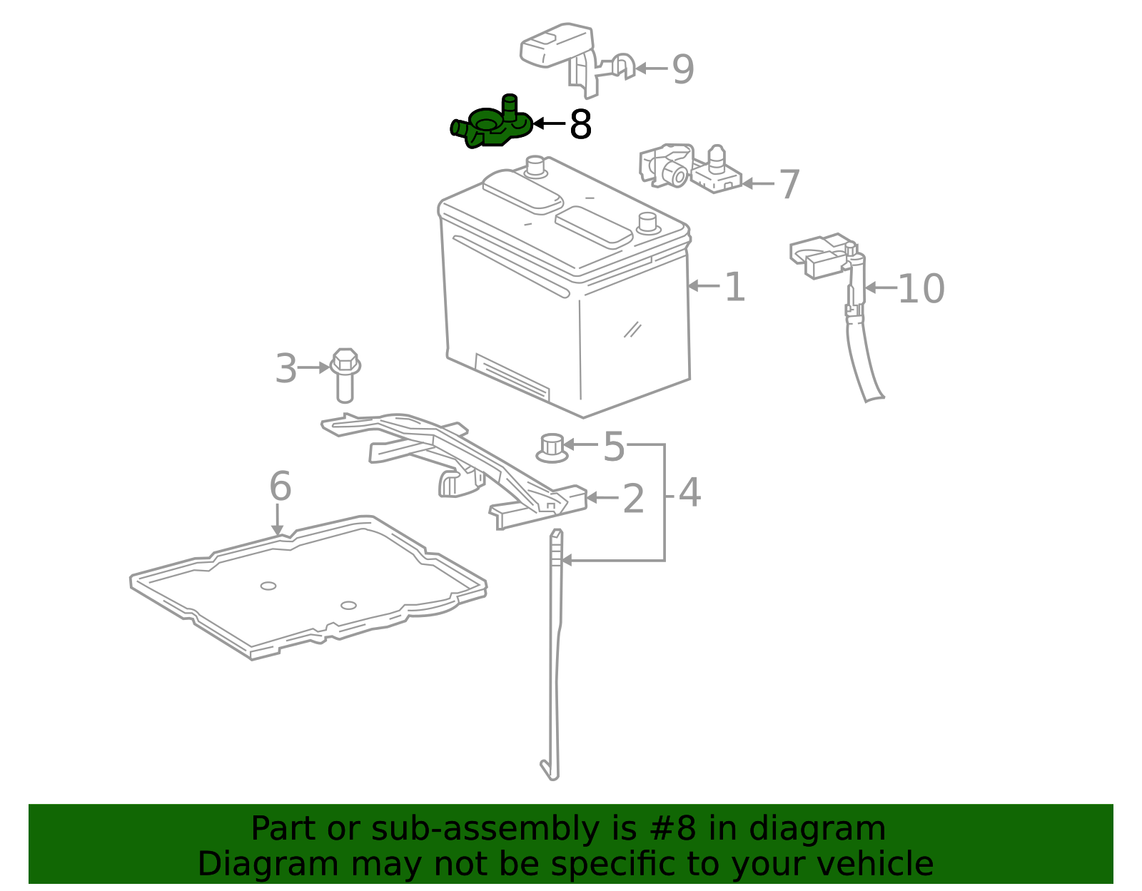 90982-05054 - Battery Cable Terminal End 2001-2019 Toyota | Toyota San ...