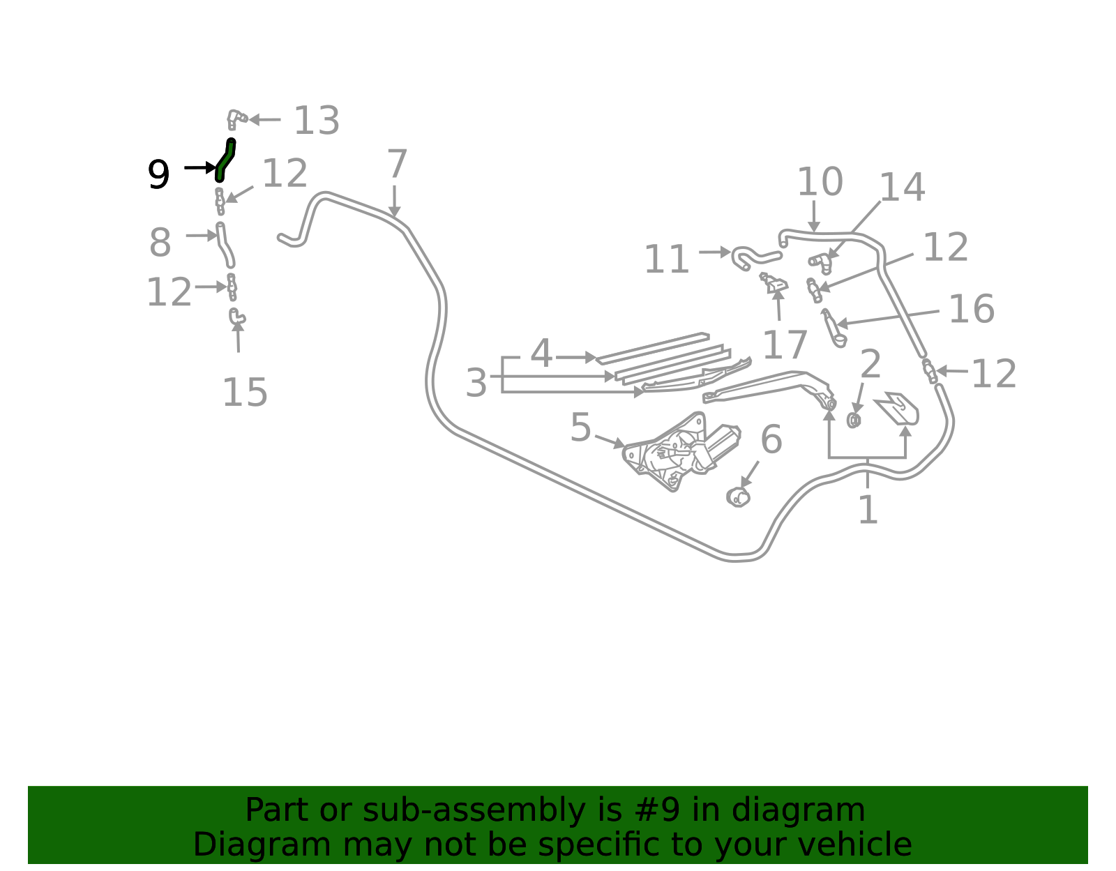 2004-2025 Toyota Washer Hose 90446-06013 | MotorMotor