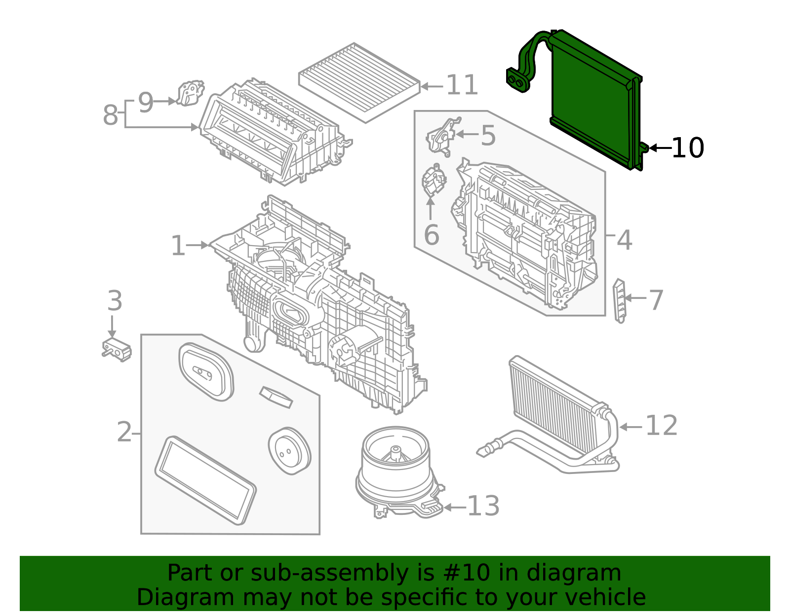 Genuine OEM Ford Part - Evaporator Core JX6Z-19860-C | Genuine OEM Ford ...