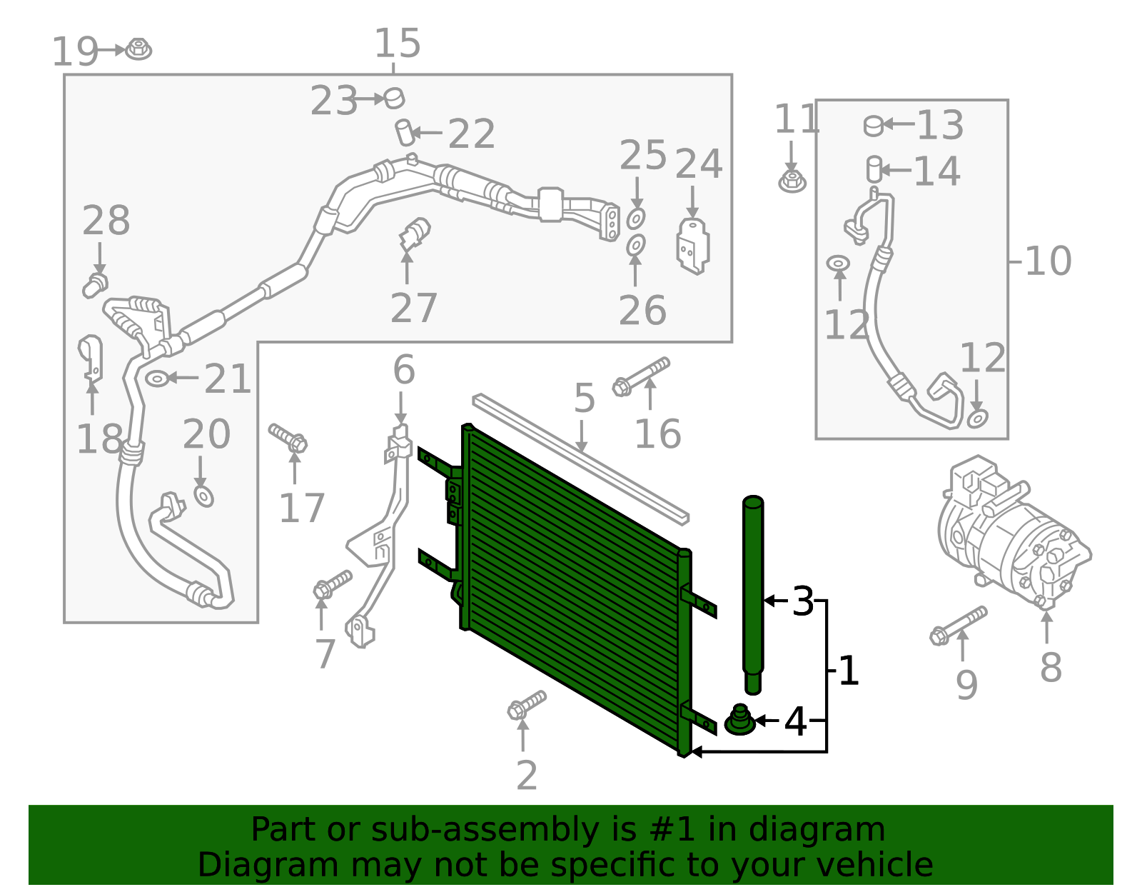 97606-G2000 - Condenser 2017-2022 Kia Niro | Kia.Parts Store