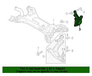 2007-2024 Mitsubishi Knuckle 3870A007 | OEM Parts Online