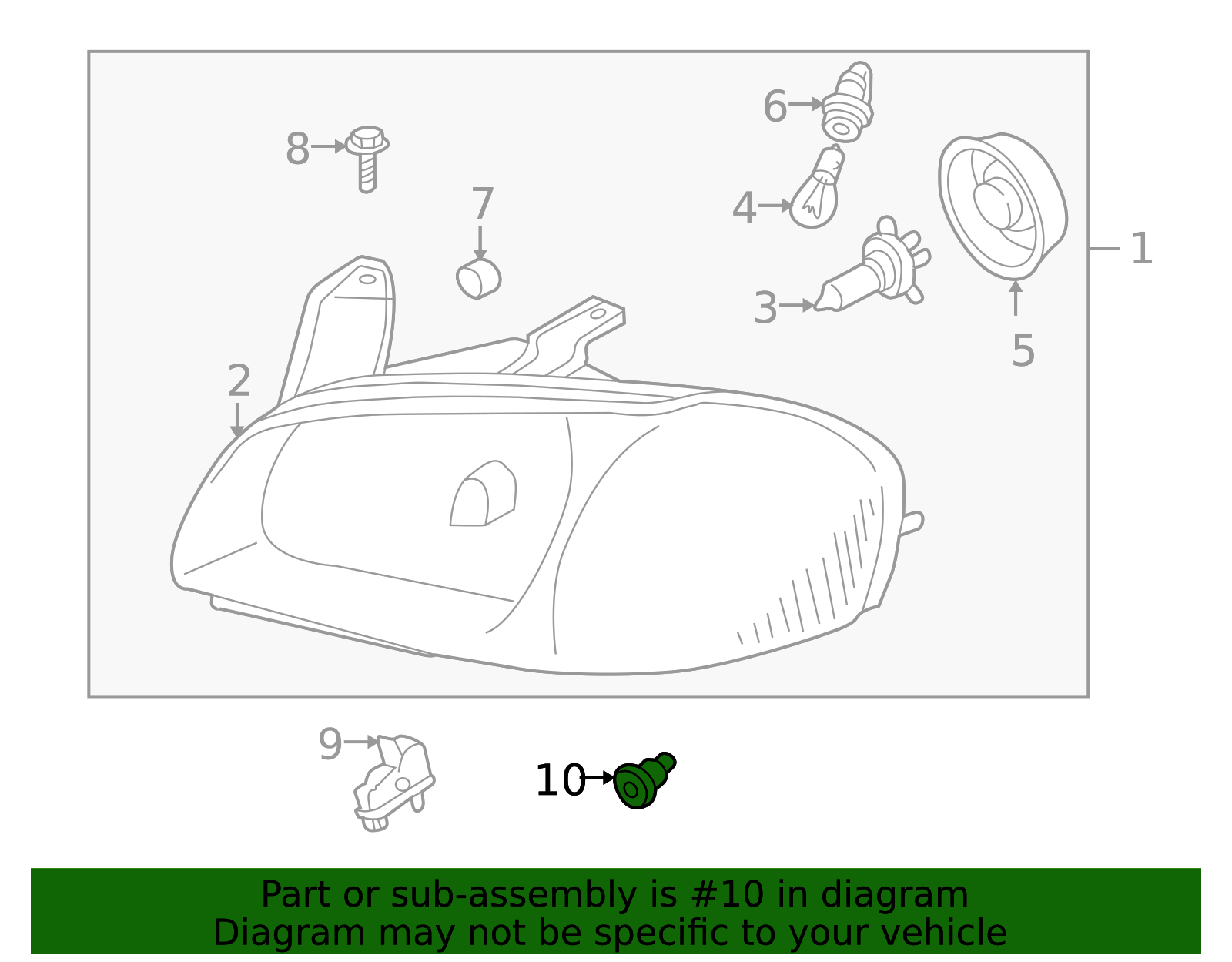 2000-2003 Nissan Maxima Adapter Grommet 76848-51U00 | TascaParts.com
