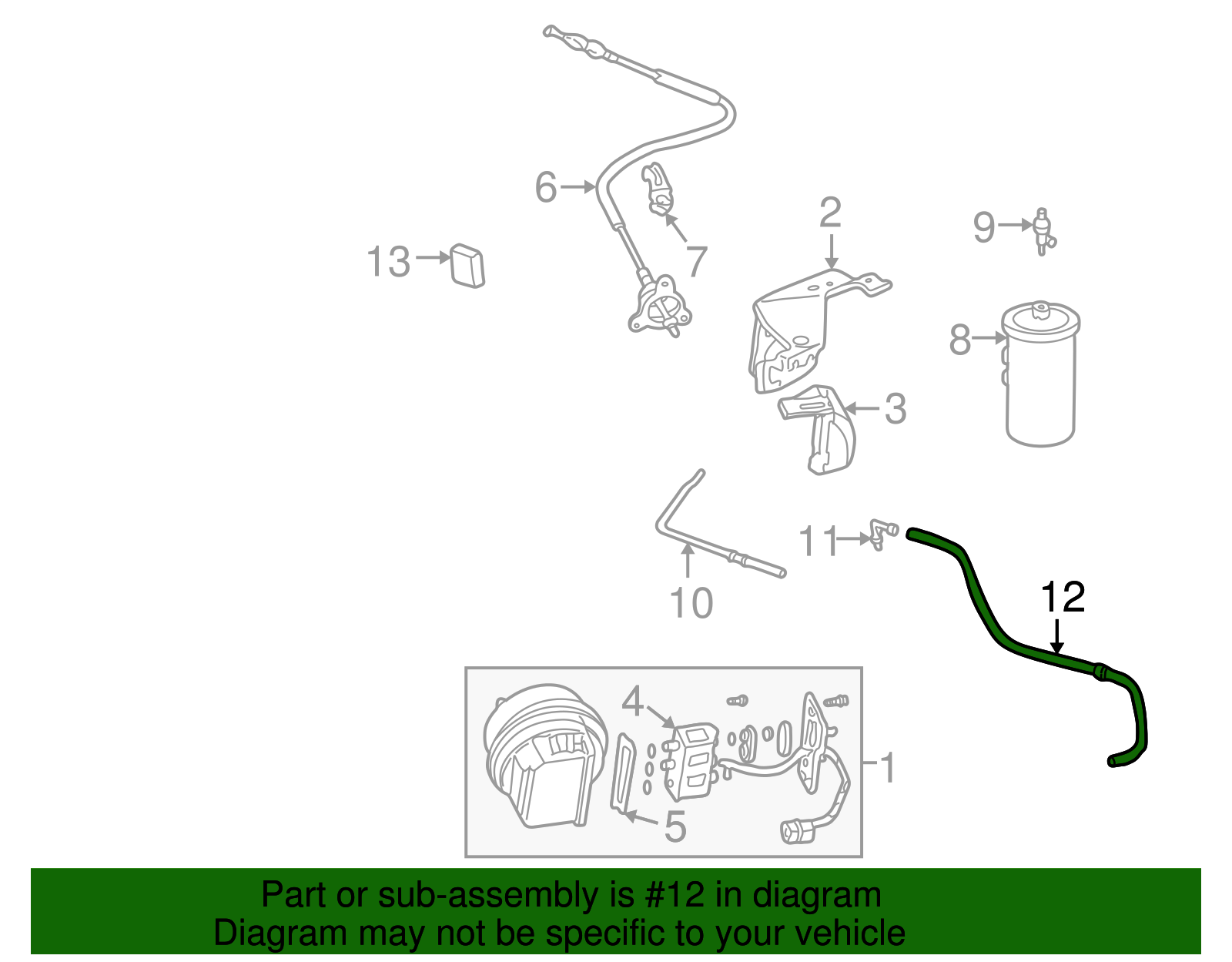 95005-35008-10M - 1995-2012 Honda - Bulk Hose Vacuum (3.5X8000) | All ...