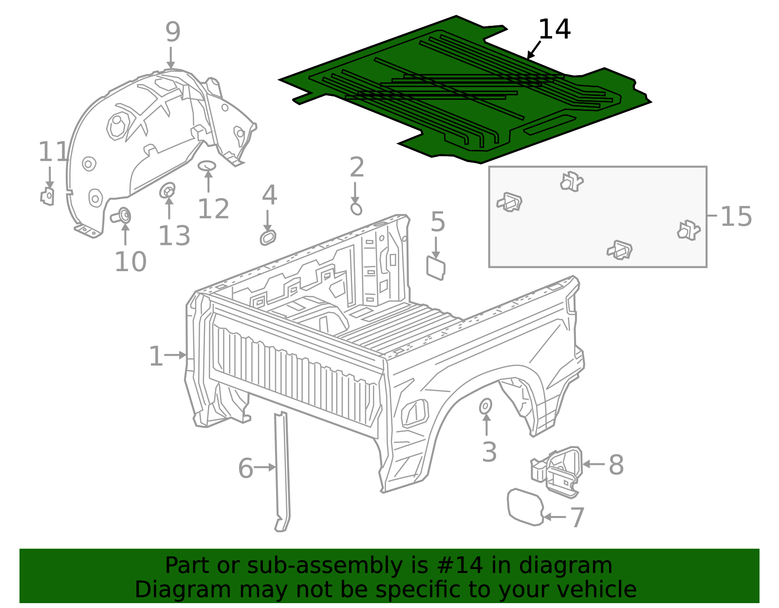 2019-2025 GMC Bed Mat, Gmc Logo 84051001 | OEM Parts Quick