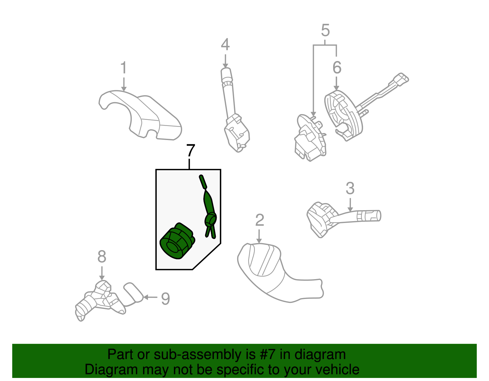 81900-2GA01 - Ignition Lock Cylinder - 2008 2009 Kia Optima | World Kia ...
