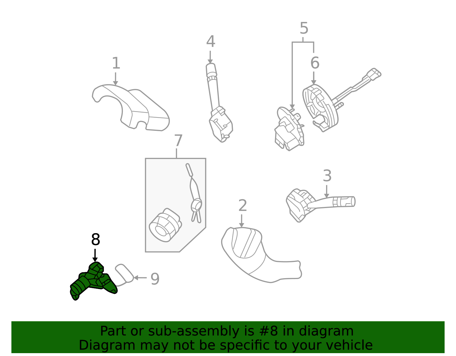 81910-2G010 - Ignition Lock Cylinder 2006-2008 Kia Optima | Kia.Parts Store
