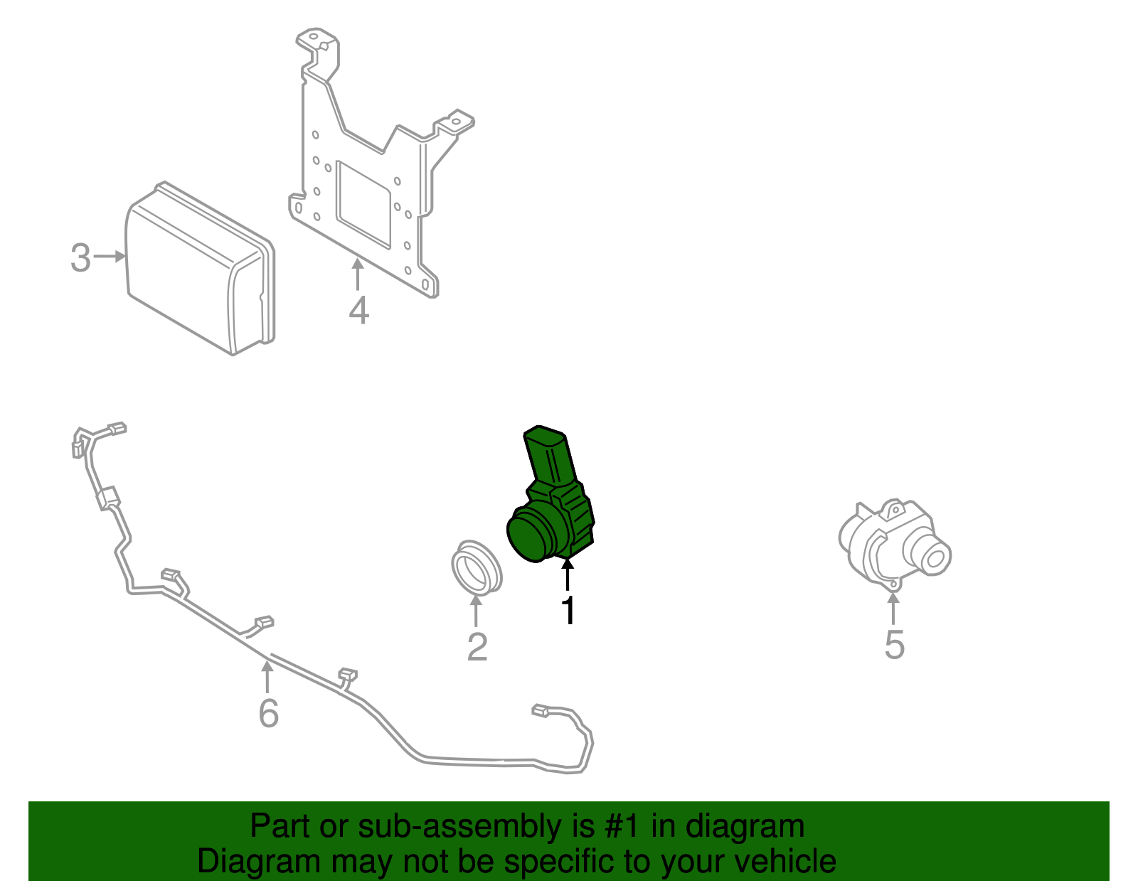 66-20-9-261-625 - Park Sensor - 2014-2020 BMW | BMWPartsHub