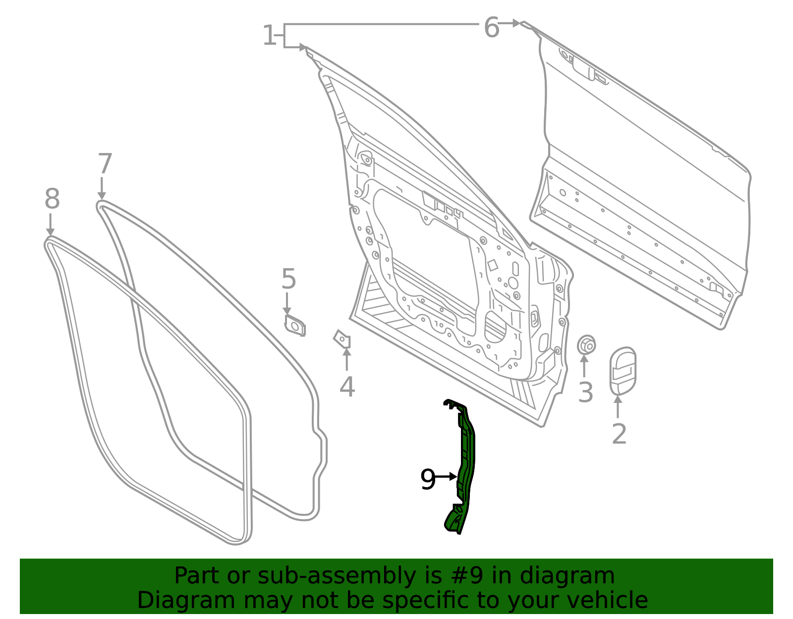 LC5Z-7820521-A - High-Quality Front Weather-Strip for 2020-2025 Lincoln ...