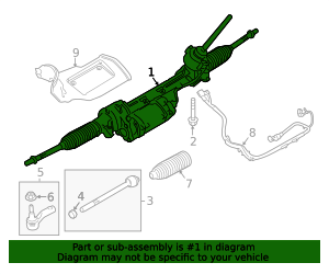 Genuine Rack And Pinion Assembly for LR140523 | Land Rover Parts Counter