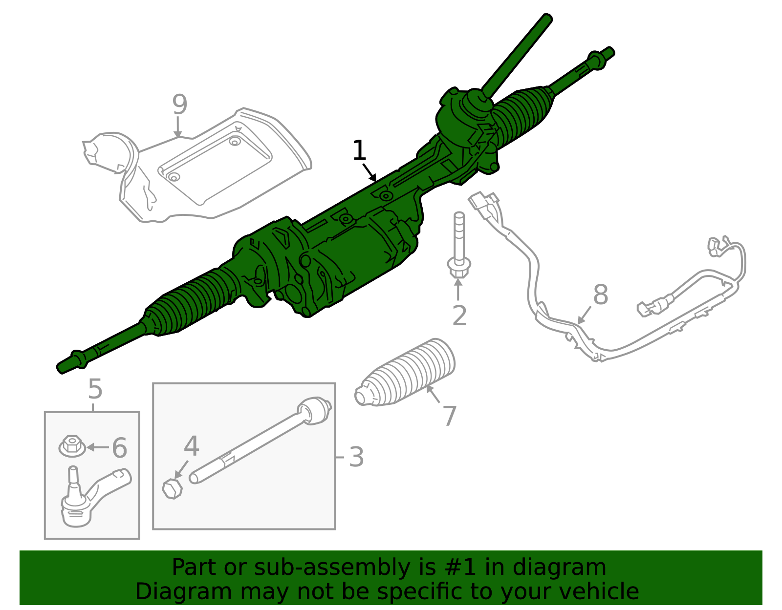 Genuine Rack And Pinion Assembly for 2015-2017 Land Rover Discovery ...