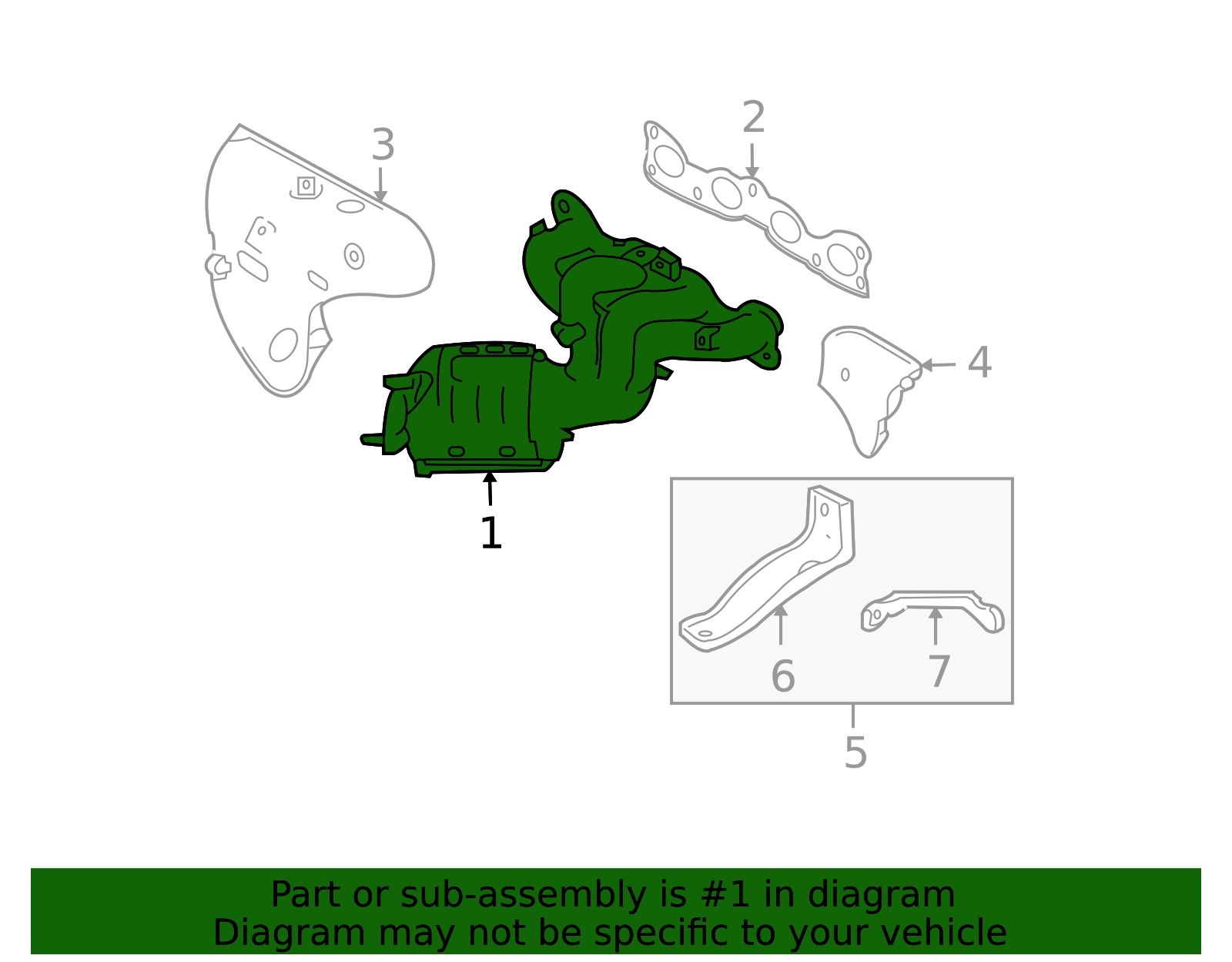 2006-2008 Hyundai Sonata Exhaust Manifold 28510-25250 | QuirkParts