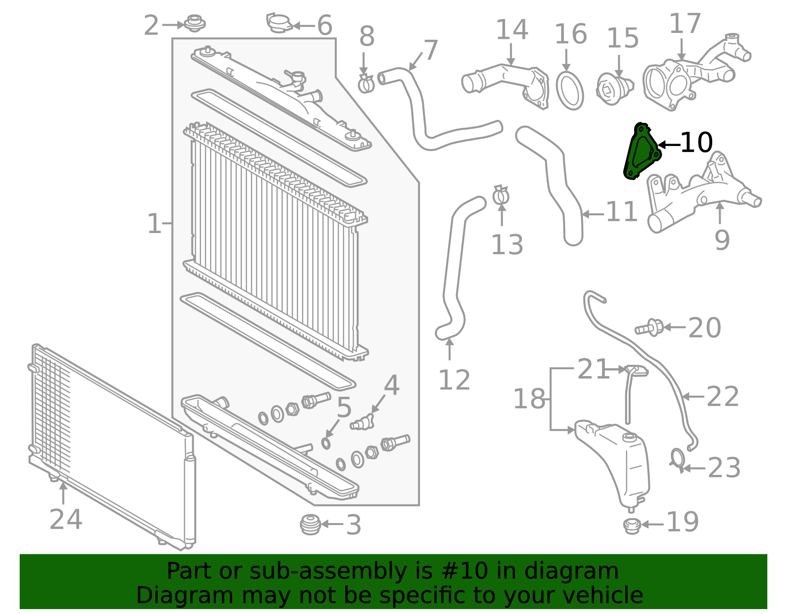 Gasket, Water Outlet 16341-AD010 | OEM Parts Online