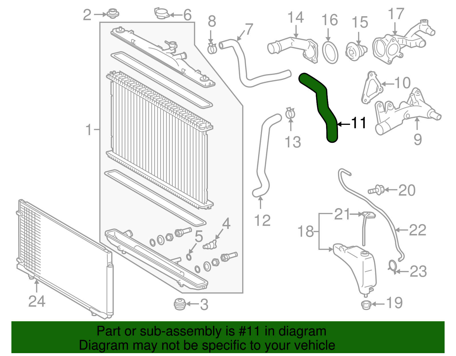 16261-0P030 - Engine Coolant Hose - 2006-2018 Toyota | OEM Genuine ...